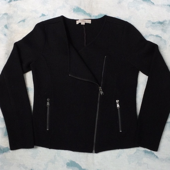 LOFT | Sweaters | Moto Sweater Jacket | Poshmark